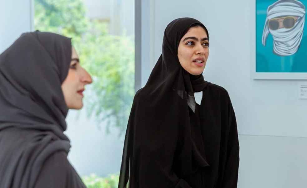 Dubai Culture Director-General Hala Badri visits ‘Min - Ela’ Exhibition ...