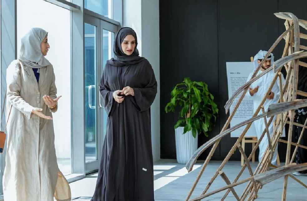 Dubai Culture Director-General Hala Badri visits ‘Min - Ela’ Exhibition ...