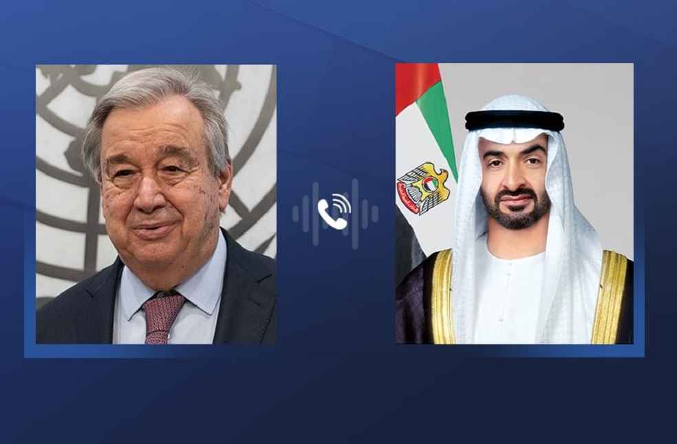 UAE president and UNSG discuss regional stability