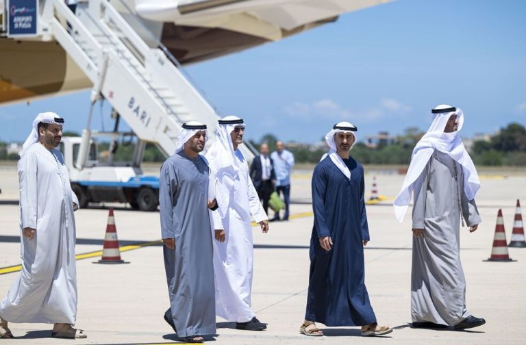 UAE President arrives in Italy to attend G7 Summit session on AI ...
