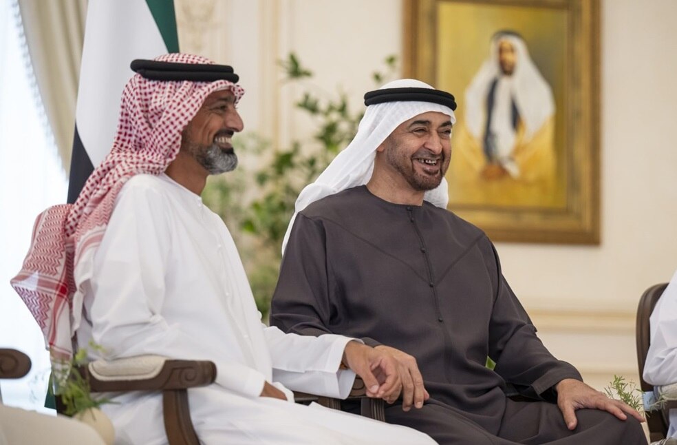 UAE President hosts Crown Prince of Ajman: Exchanged Emirati aspirations