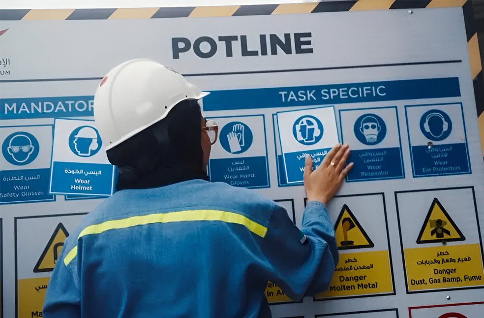 EGA celebrates Women's Day with inclusive safety signs