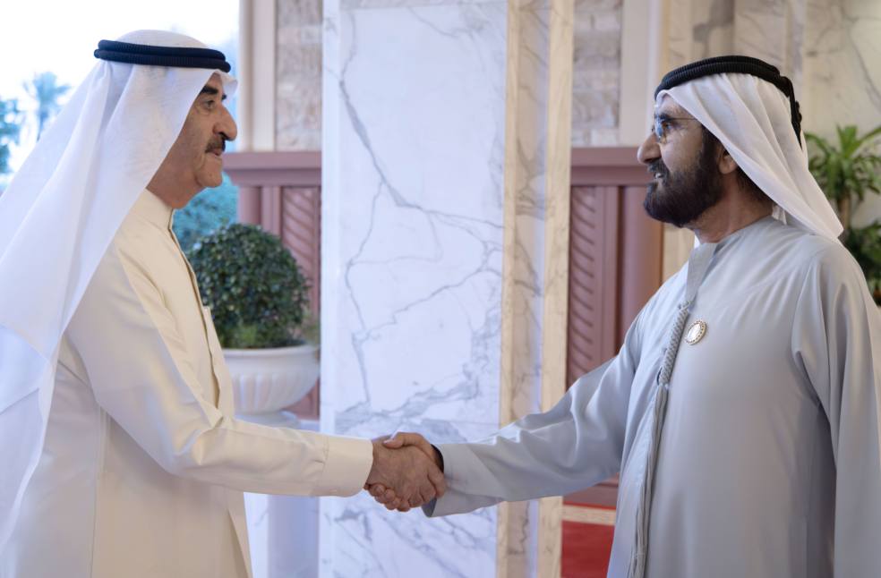 Sheikh Mohammed bin Rashid receives Ruler of Umm Al Qaiwain