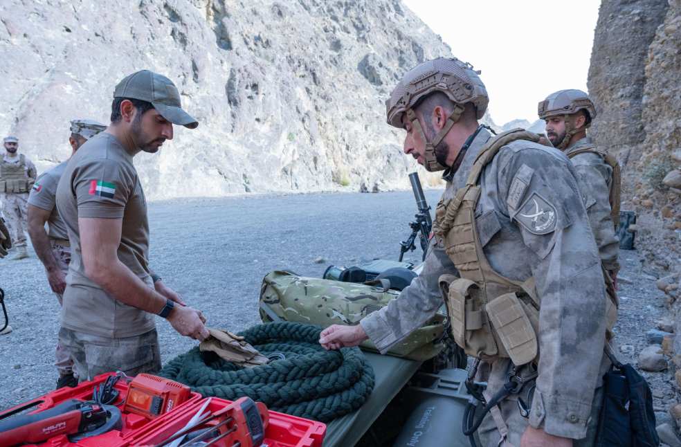 Sheikh Hamdan reviews 11th Mountain Infantry Battalion