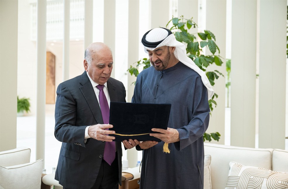 UAE President receives Iraqi Foreign Minister; Discusses ties