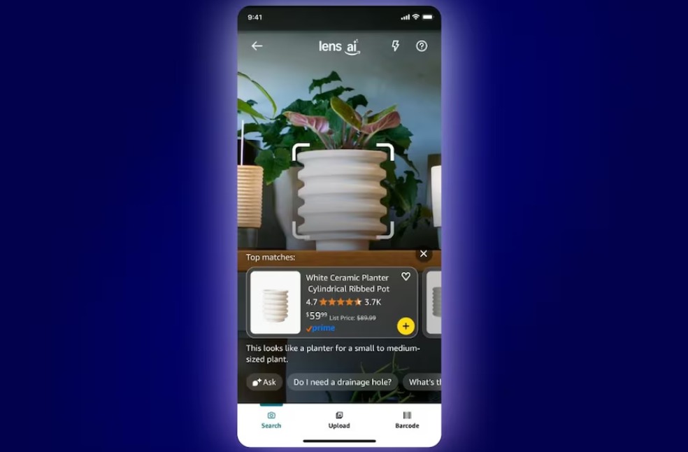 Amazon launches AI-powered Lens Live