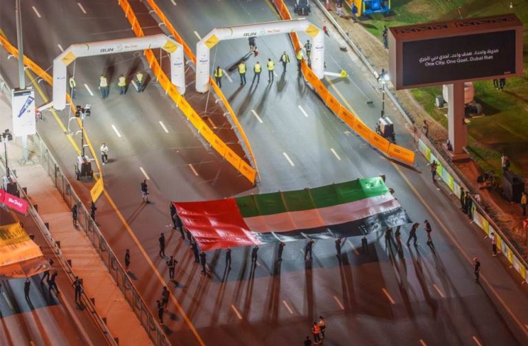 Dubai Run turns Sheikh Zayed Road into a sea of blue runners