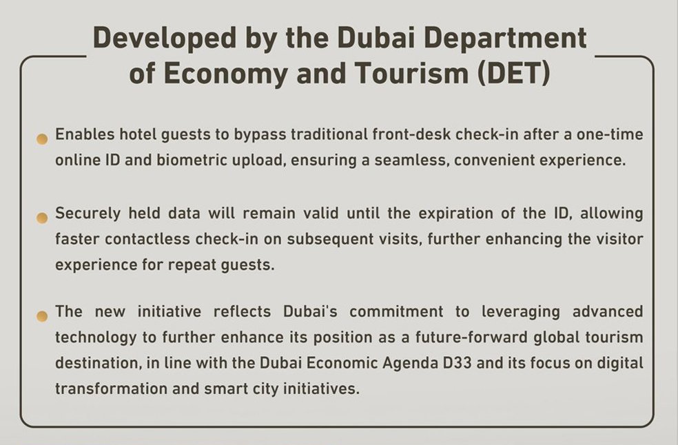 Dubai unveils citywide contactless hotel check-in system - Emirati Times