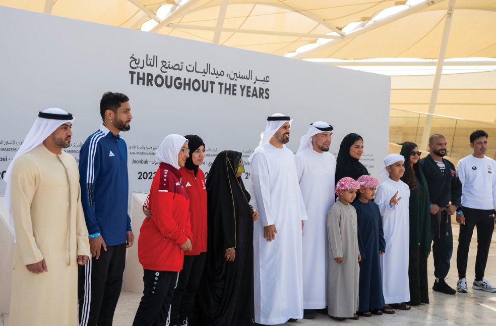 Sheikh Theyab unveils official medals of Open Masters Games