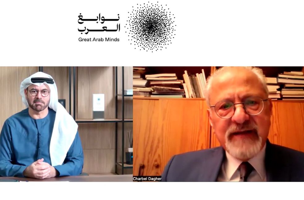 Sheikh Mohammed congratulates Dagher on Great Arab Minds