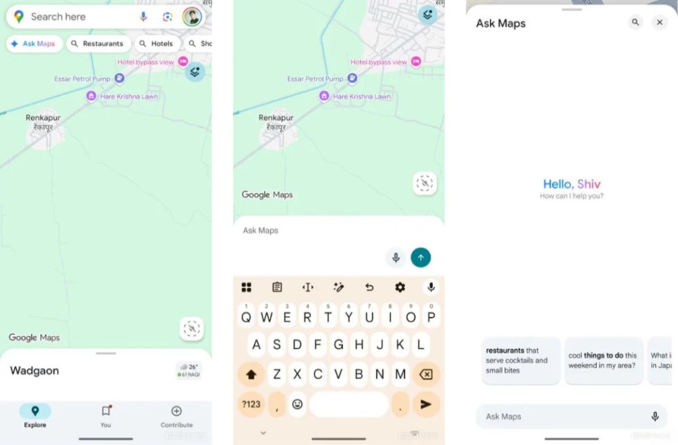 Google Maps working on Gemini chat for navigation